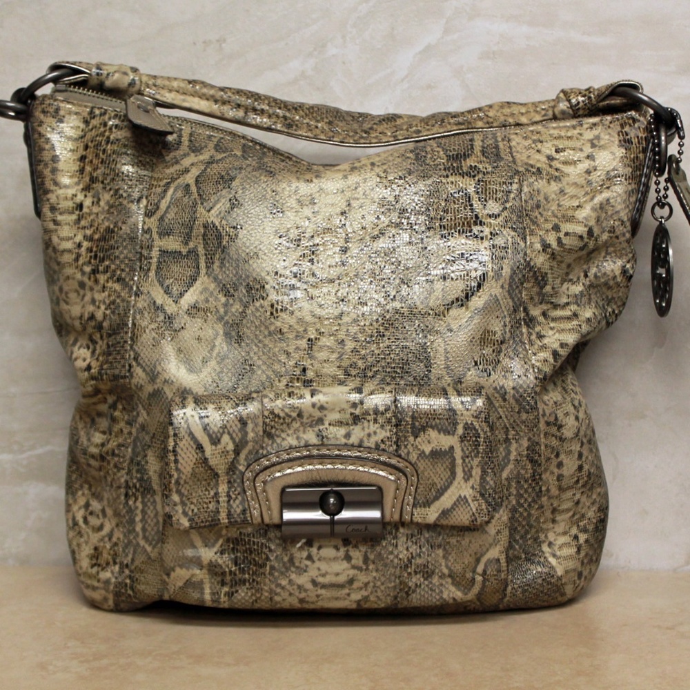Coach Kristin Python Hobo Bag 15361 - Gem